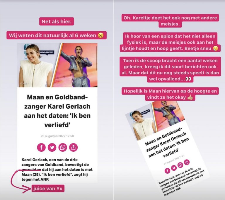 Maan en Karel Gerlach na twee dagen al uit elkaar: "Andere meisjes!"
